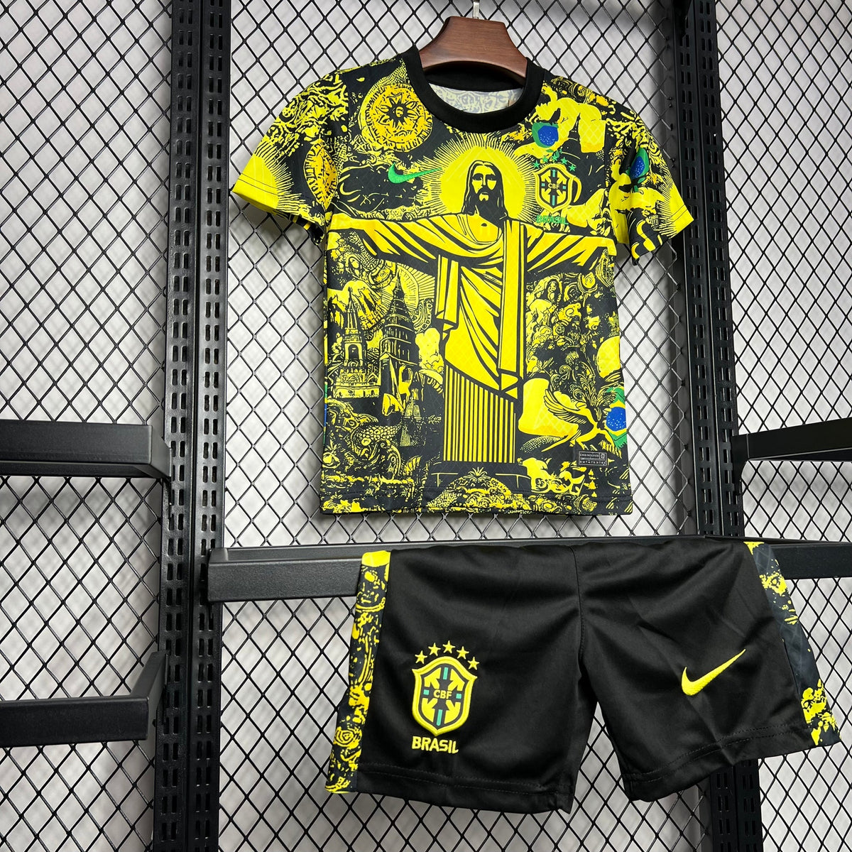 Brazil X Christ 24-25 | Kids Special Edition | Yellow – InsaneKits